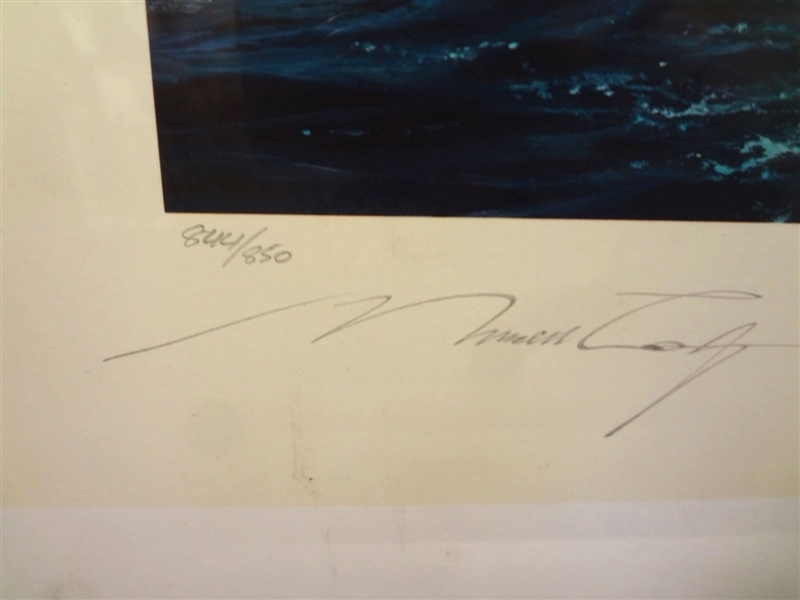 Robert Taylor | Robert Taylor Lithograph Sighting the Bismarck Signed ...
