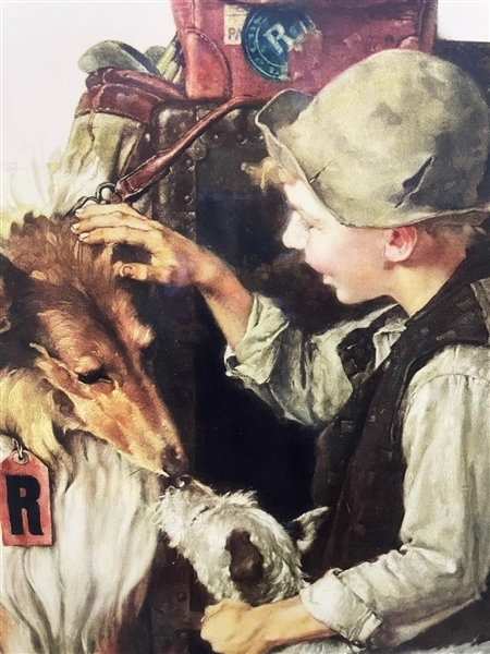 Norman Rockwell | Norman Rockwell Making Friends Signed Lithograph ...