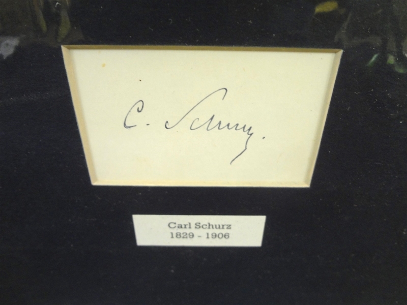 James Spence | Carl Shurz Civil War Major General US Army Cut Signature ...