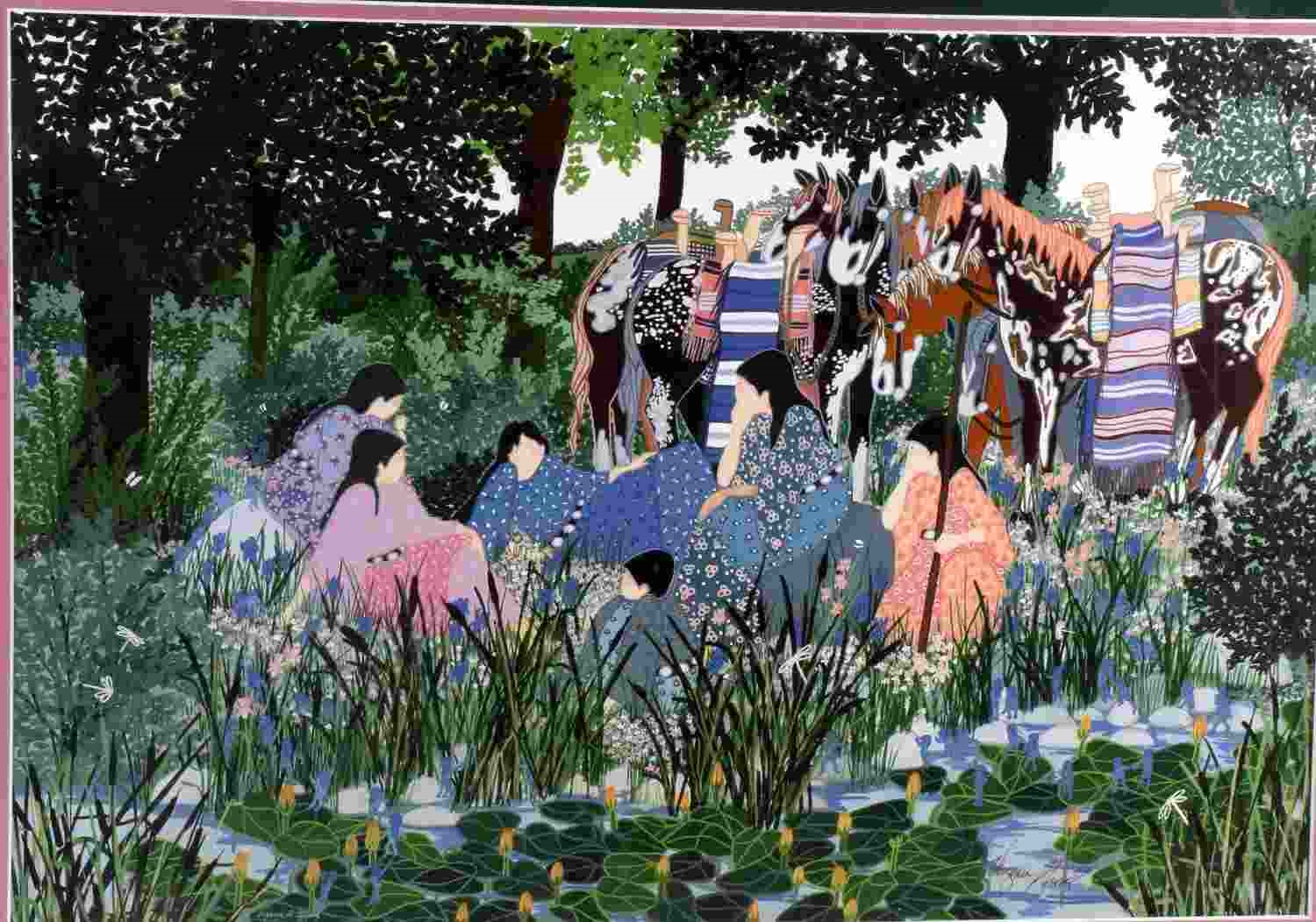 Virginia Alice Stroud | NATIVE AMERICAN MODERN FOLK ART | MutualArt