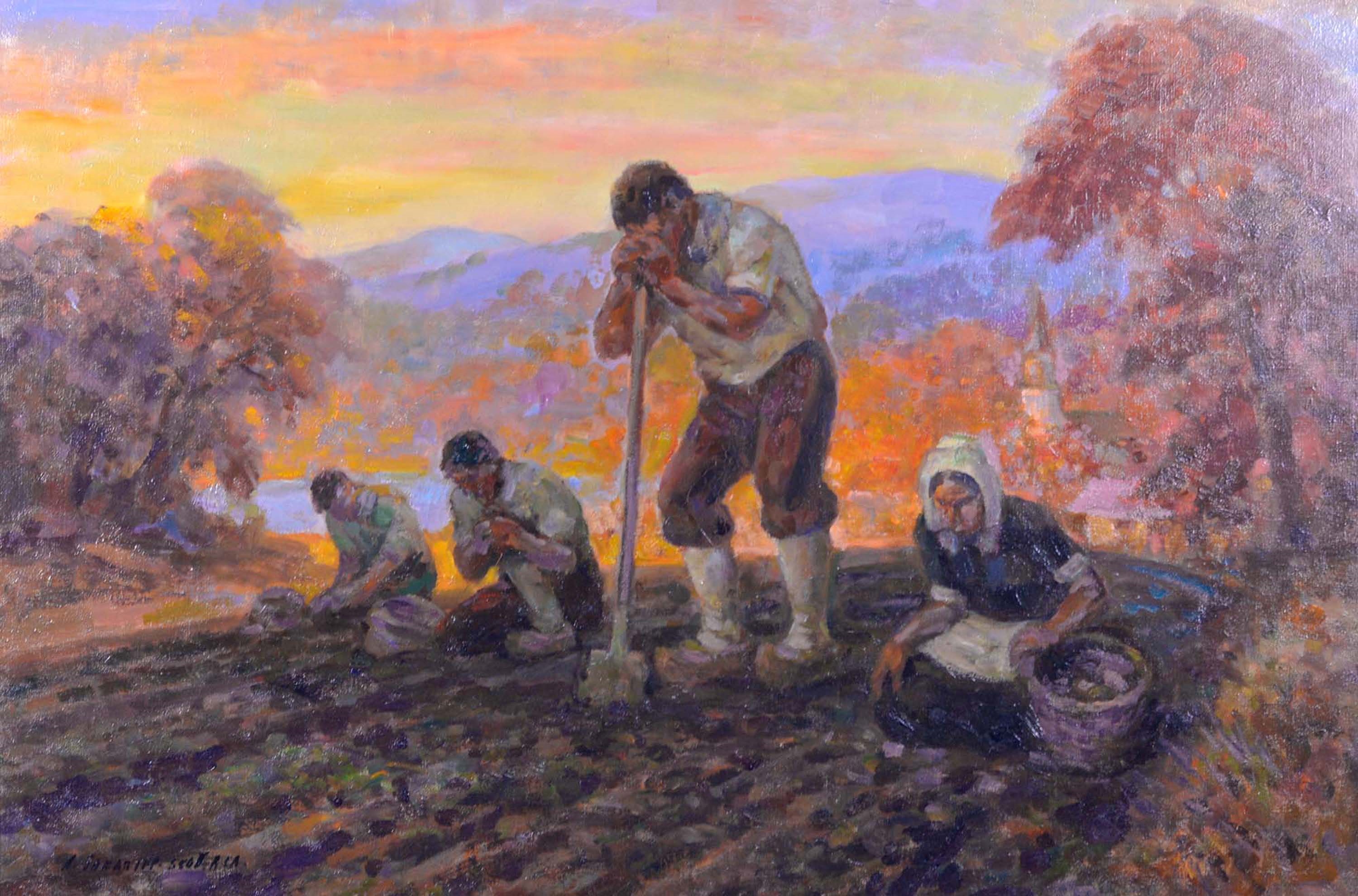 Adam Sheriff-Scott | Potatoes gathering (1974) | MutualArt