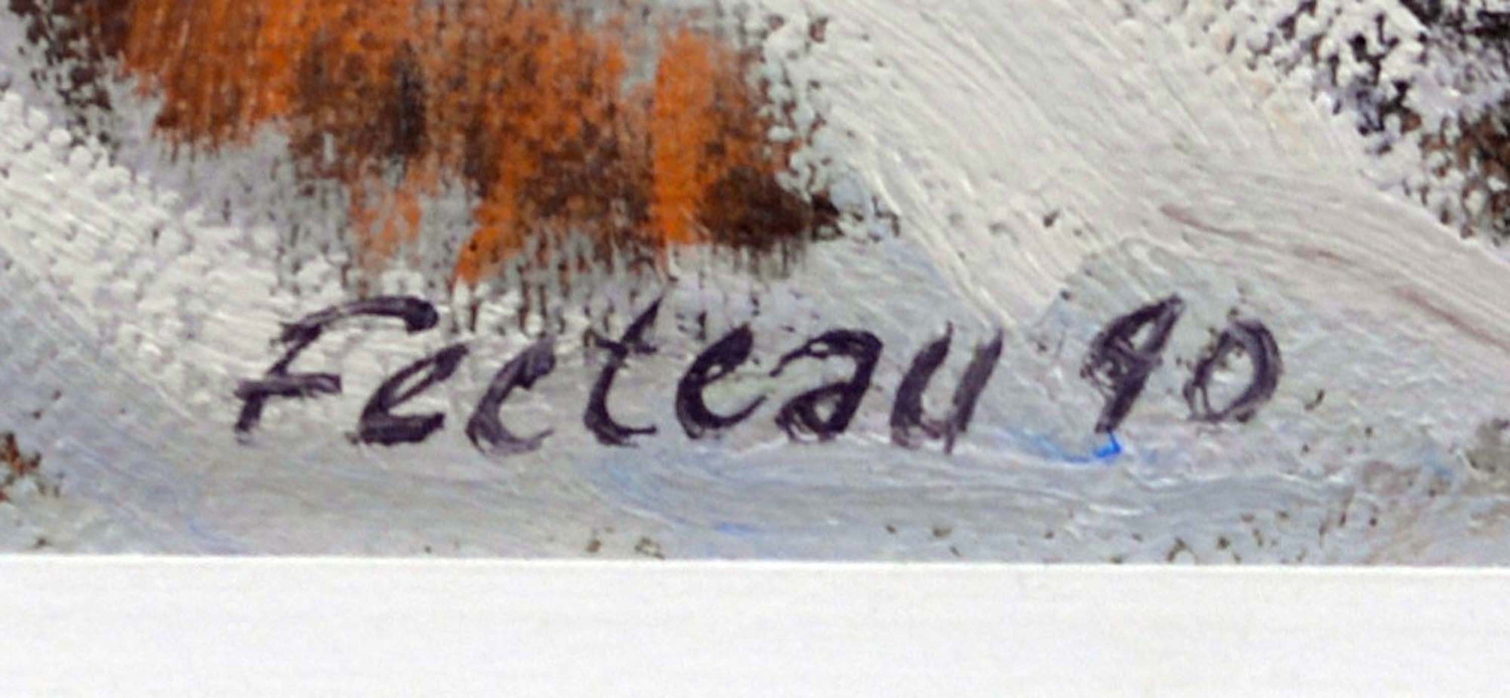 Marcel Fecteau | Maison jaune (1990) | MutualArt