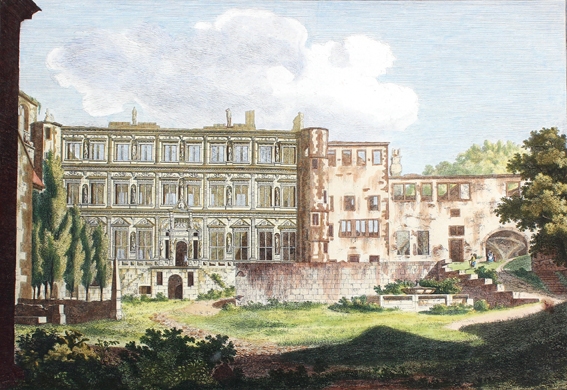 Johann Georg Primavesi | Heidelberger Schloss. Der Hof. - Der ...