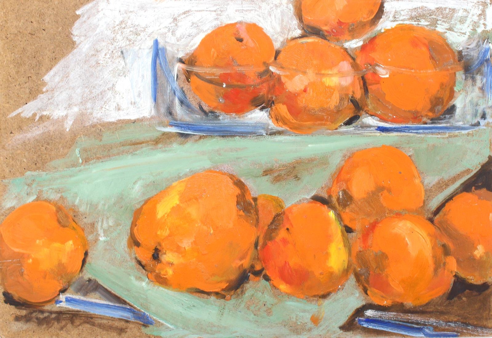 Joseph Konrad Senft Hohburg | Stillleben mit Orangen (1994) | MutualArt