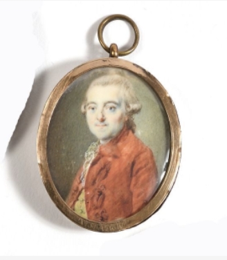 Louis Marie Sicard | Portrait d’homme de qualité en habit de soie ...