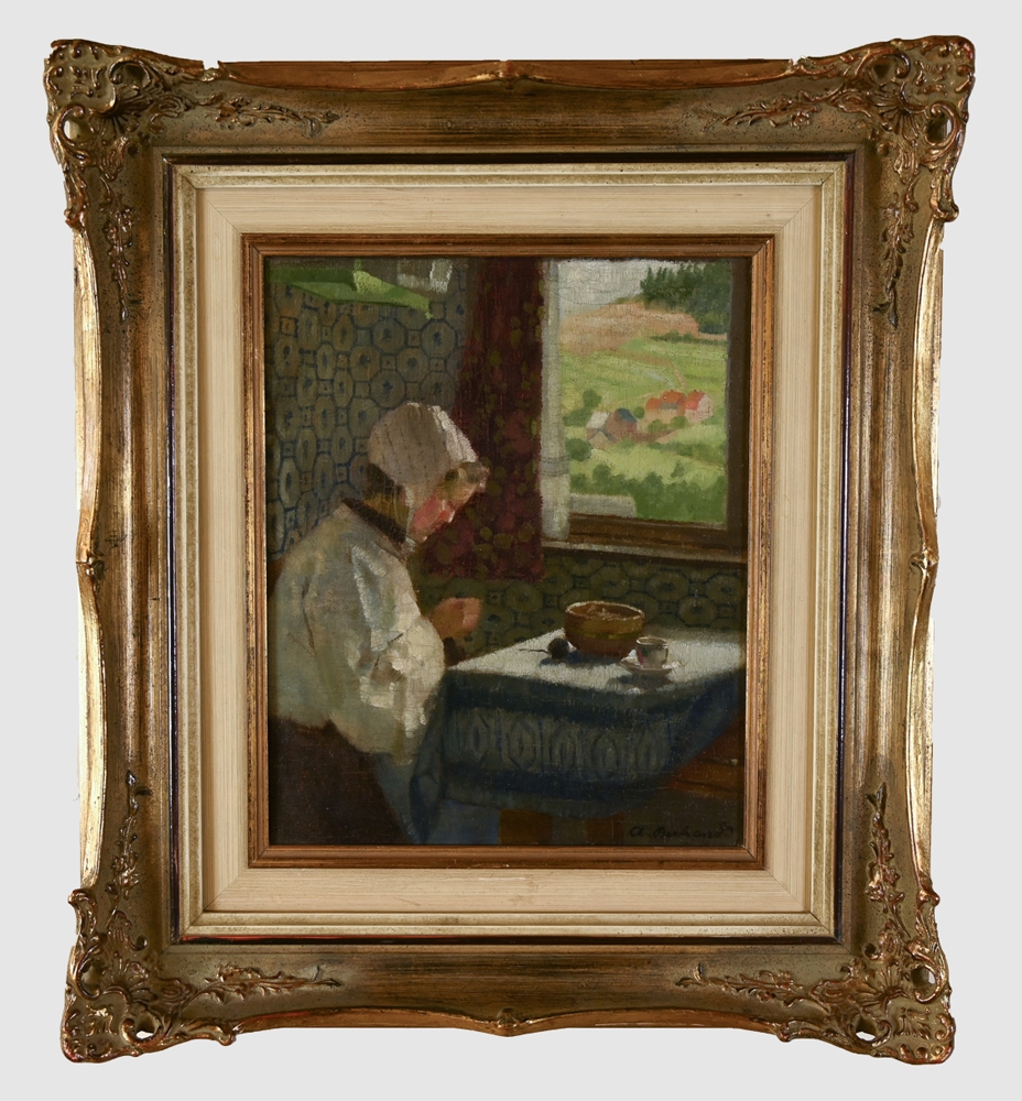 Alexander Bertrand | Mädchen am Fenster | MutualArt