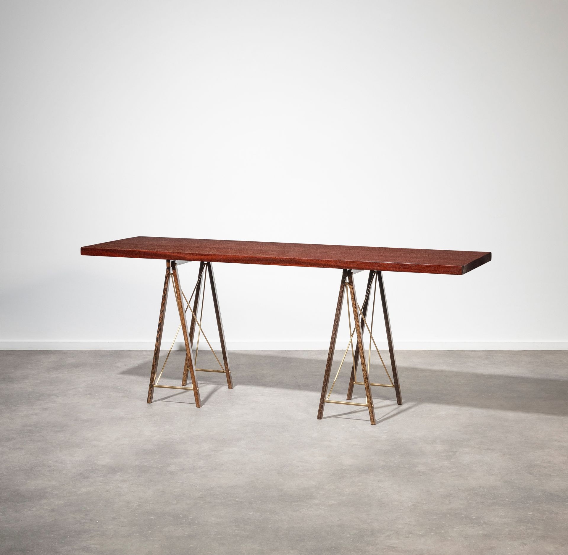 Jules Wabbes | Table-console à tréteaux | MutualArt