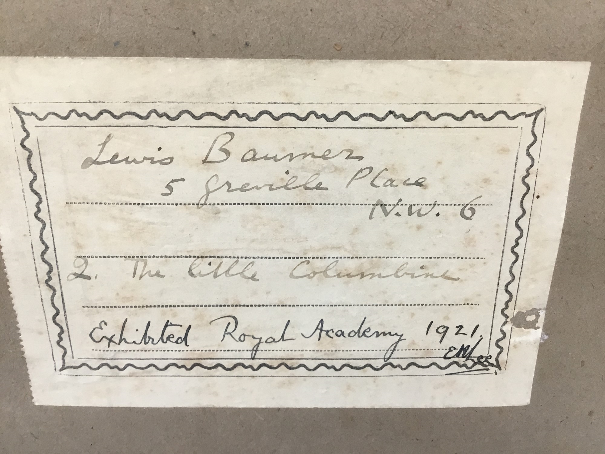 Lewis Christopher Edward Baumer | The Little Columbine (1921) | MutualArt