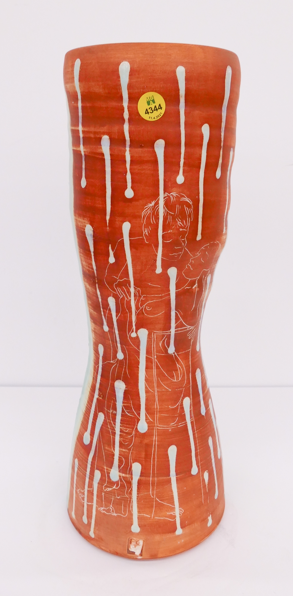 Timothy Foss | Hourglass Studio Pottery Vase | MutualArt