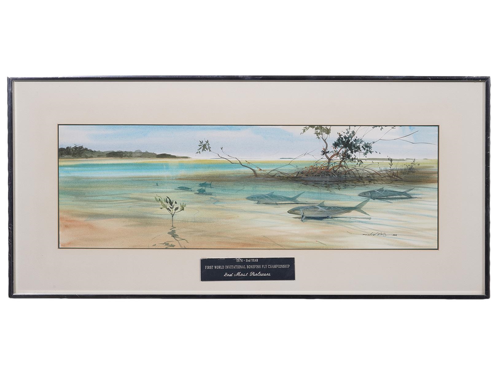 Millard Wells | 5 Millard Wells Framed Watercolors (1994) | MutualArt