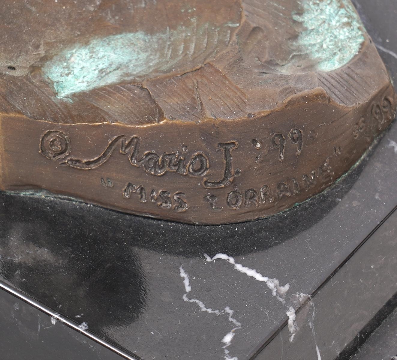 Mario Jason | Mario Jason Bronze Sculpture 'Miss Lorraine' | MutualArt