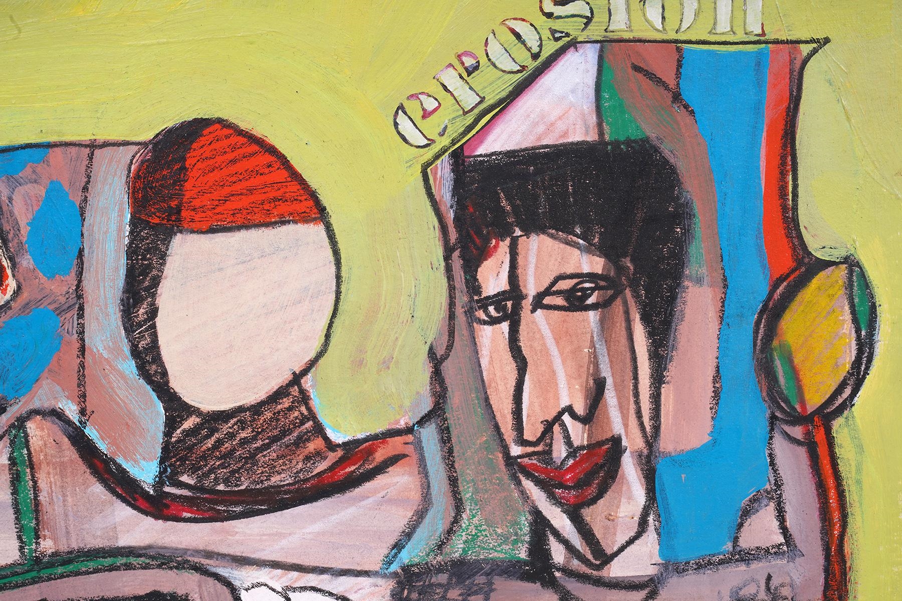 Gunther Temech | Gunther Temech 1994 Oil Painting on Board (1994 ...