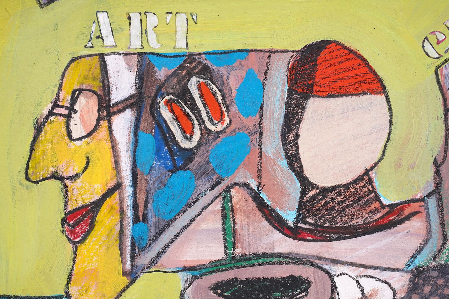 Gunther Temech | Gunther Temech 1994 Oil Painting on Board (1994 ...