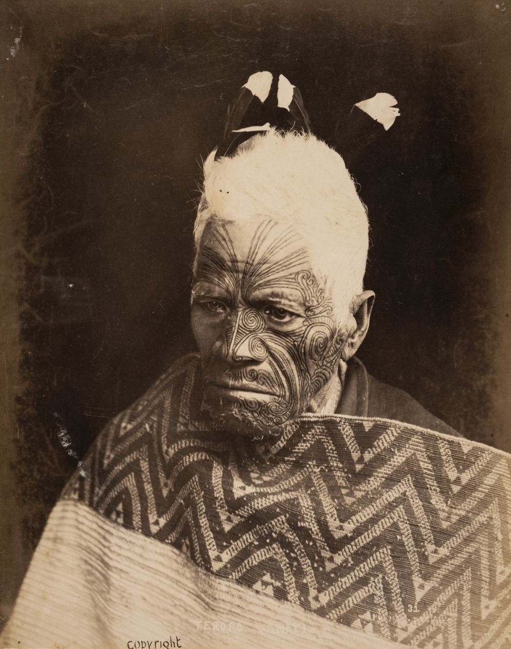 Elizabeth Pulman | Portrait of the Maori Chief Teroro Tamati (Circa ...