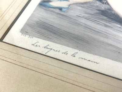 P. Emile Felix | Reclining nude aquatint | MutualArt