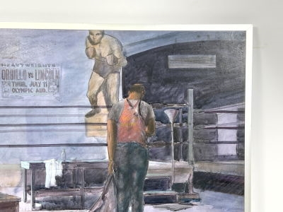 Michael H. Nakai | Boxing Gym Scene (1968) | MutualArt