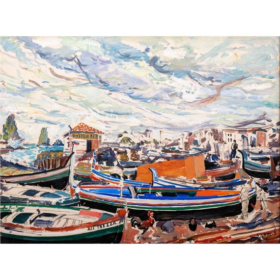 Giulio D'Angelo | Barche di Aci Trezza | MutualArt