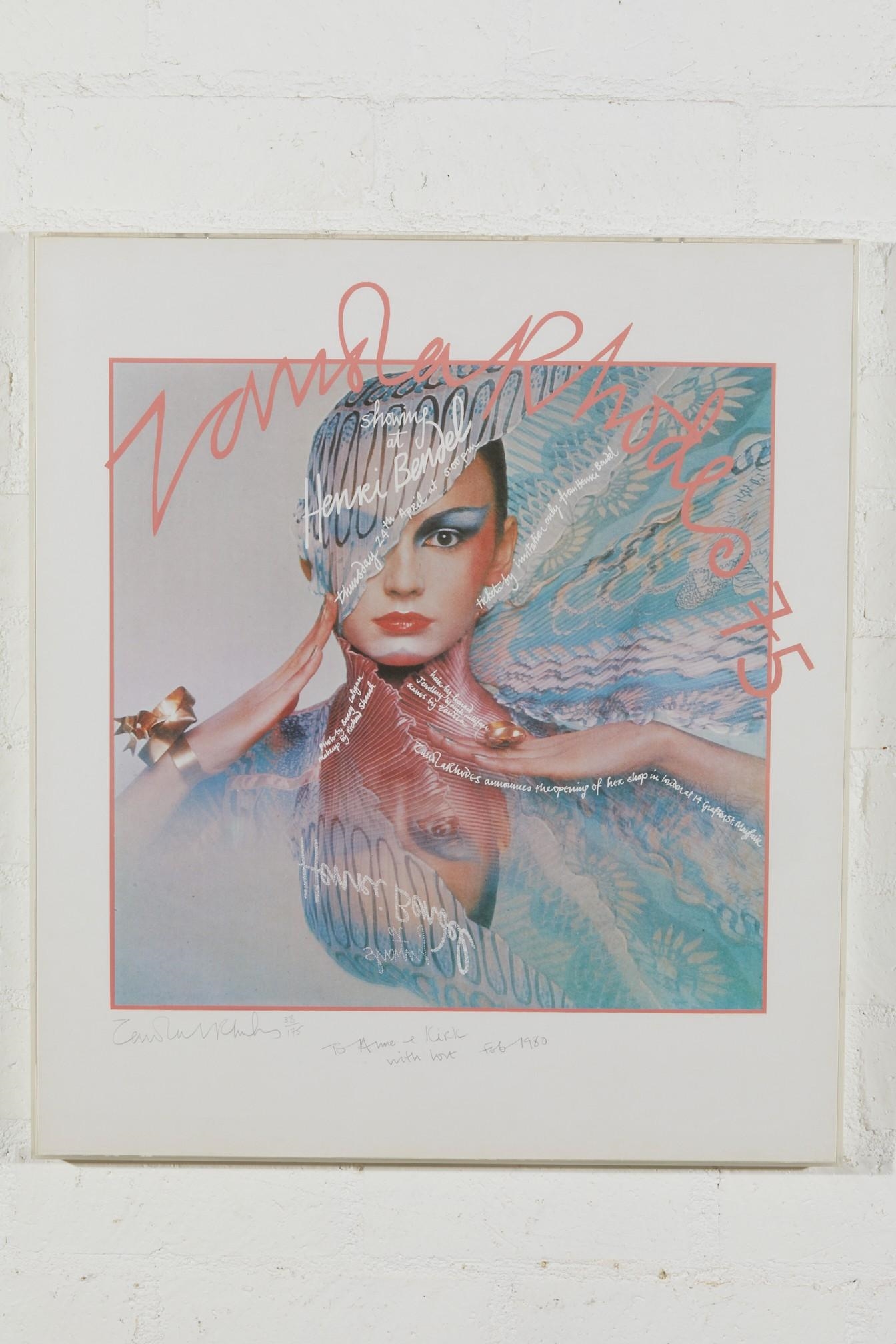 Zandra Rhodes | inscribed posters (1980) | MutualArt