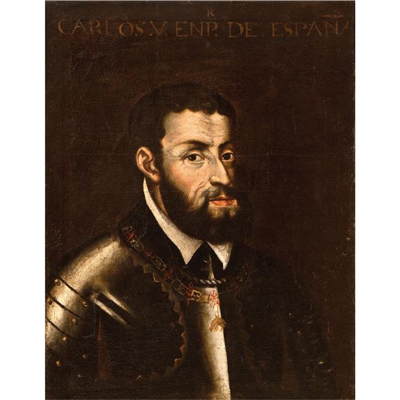 Spanish School, 17th Century | Retrato de Carlos V | MutualArt