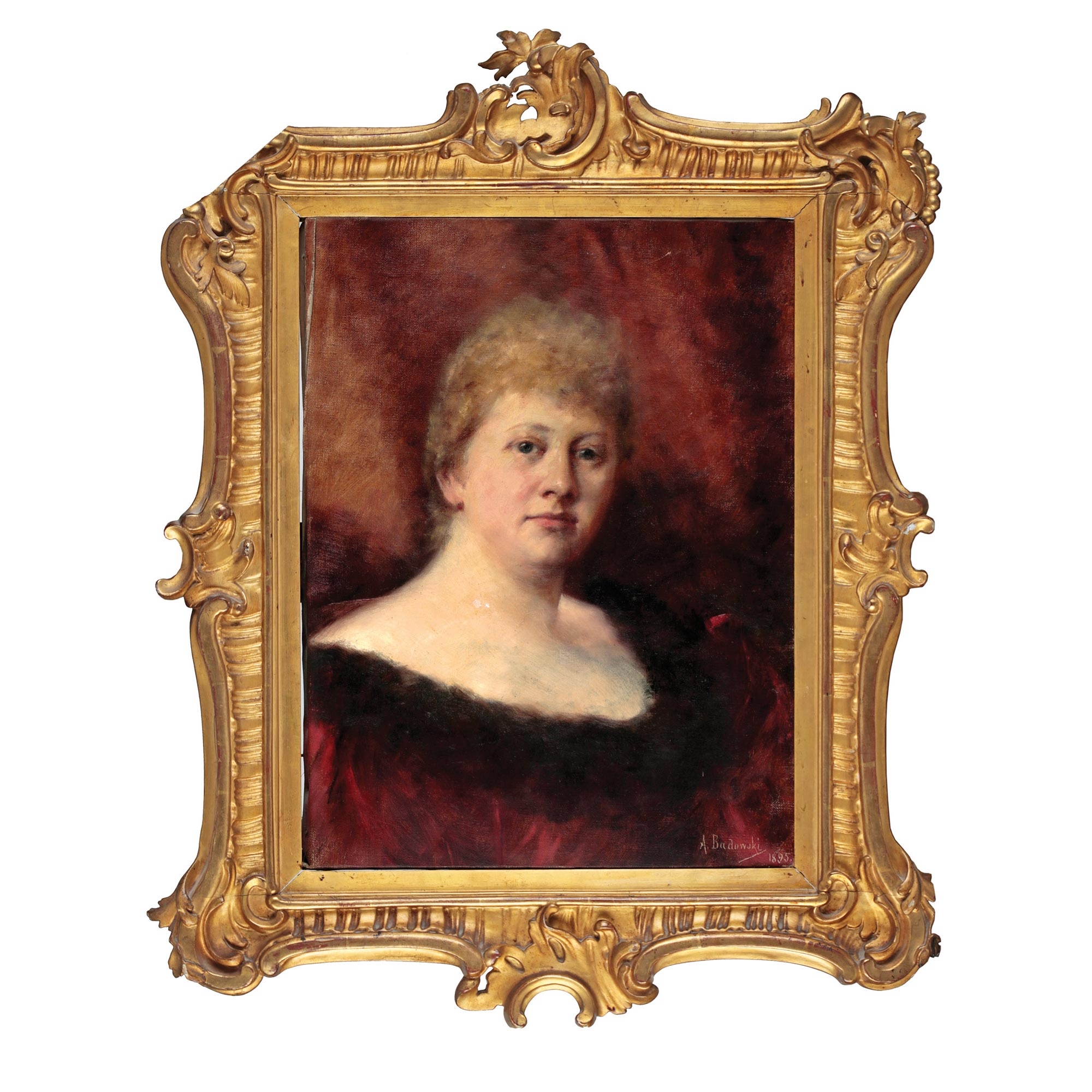 Adam Badowski | Retrato de dama (1895) | MutualArt