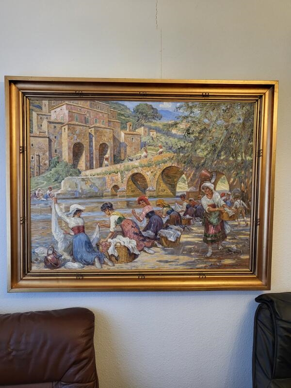 Carl Budtz-Moller | Italian women washing clothes | MutualArt