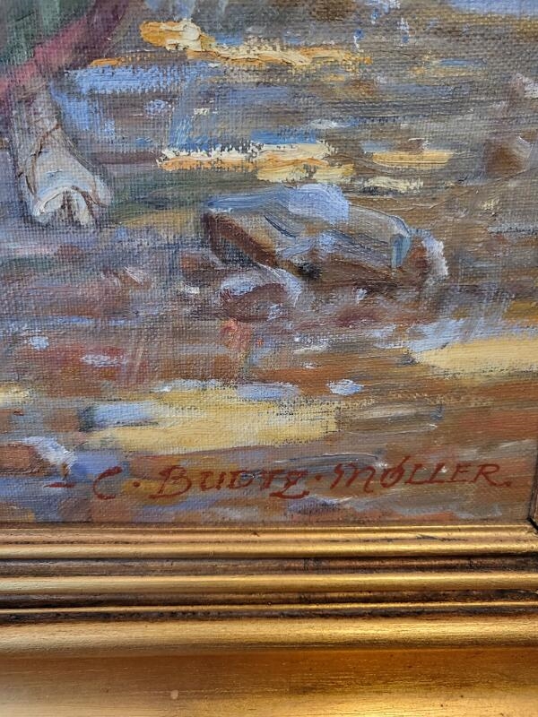 Carl Budtz-Moller | Italian women washing clothes | MutualArt