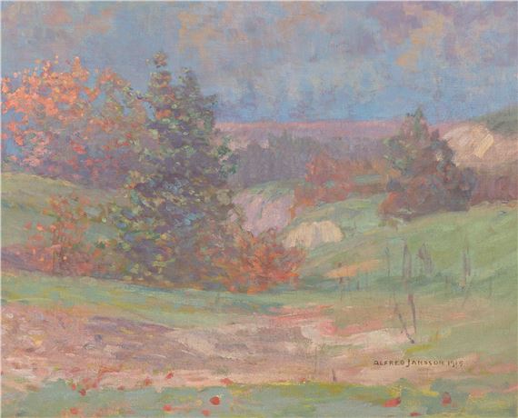 Alfred Jansson | Fall Landscape (1915) | MutualArt