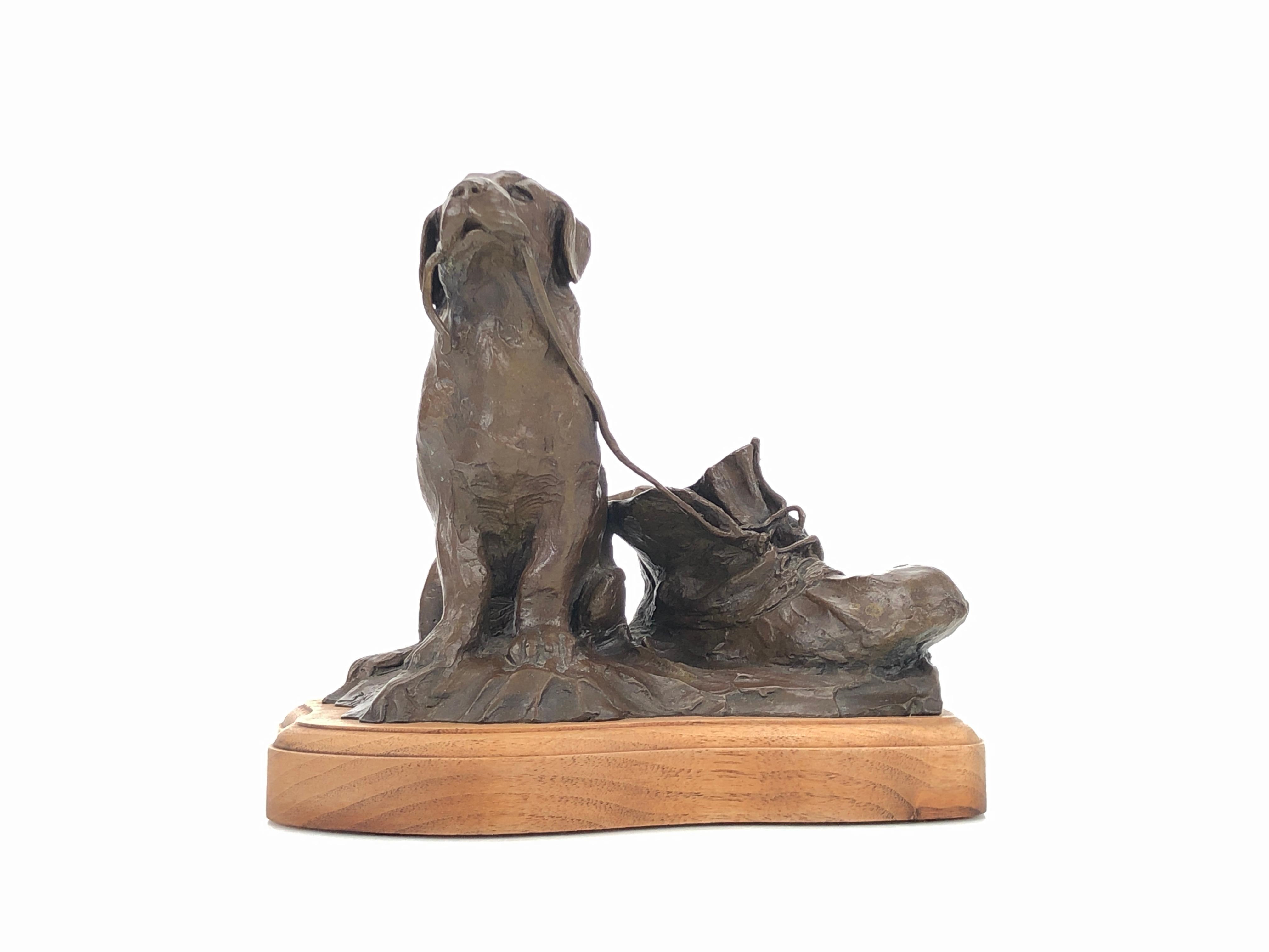 Veryl Goodnight | VERYL GOODNIGHT PLAYFUL PUPPY BRONZE SCULPTURE (1978 ...