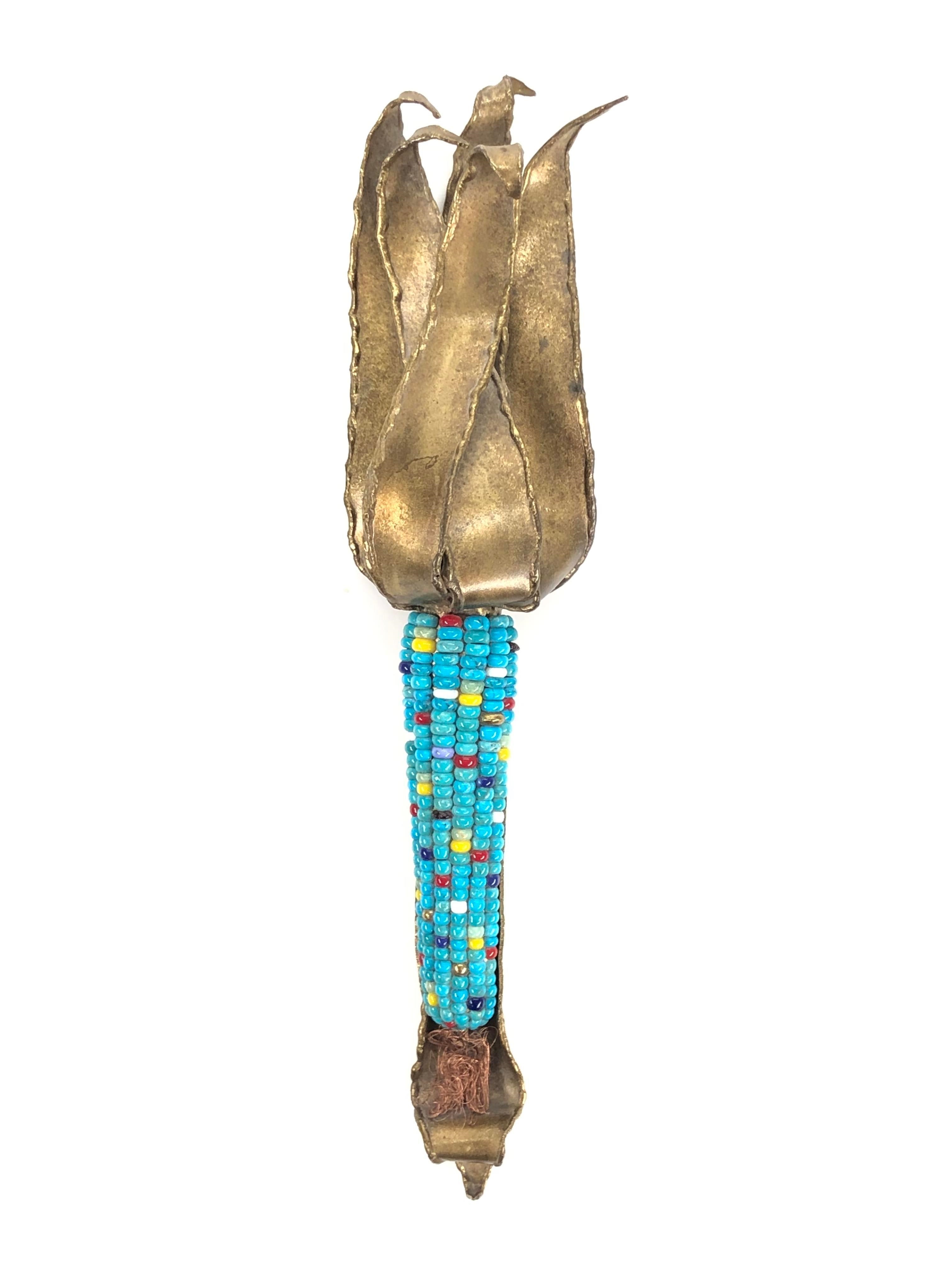 Charles Pratt | CHARLES PRATT CHEYENNE BRASS & TURQUOISE INDIAN CORN ...