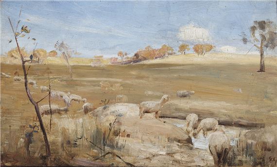 Arthur Streeton | Impression for Golden Summer (1888 - 1889) | MutualArt