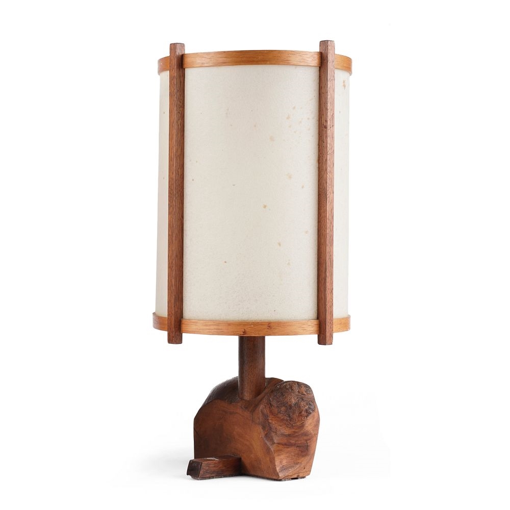 George Nakashima | George Nakashima Wooden Table Lamp | MutualArt