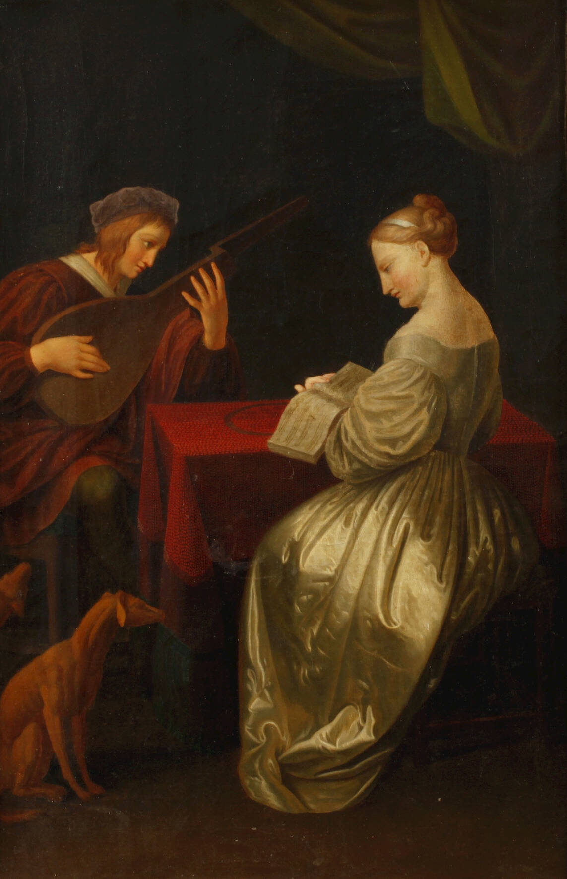 Friedrich August Moritz Retzsch | Musizierendes Paar (1850) | MutualArt