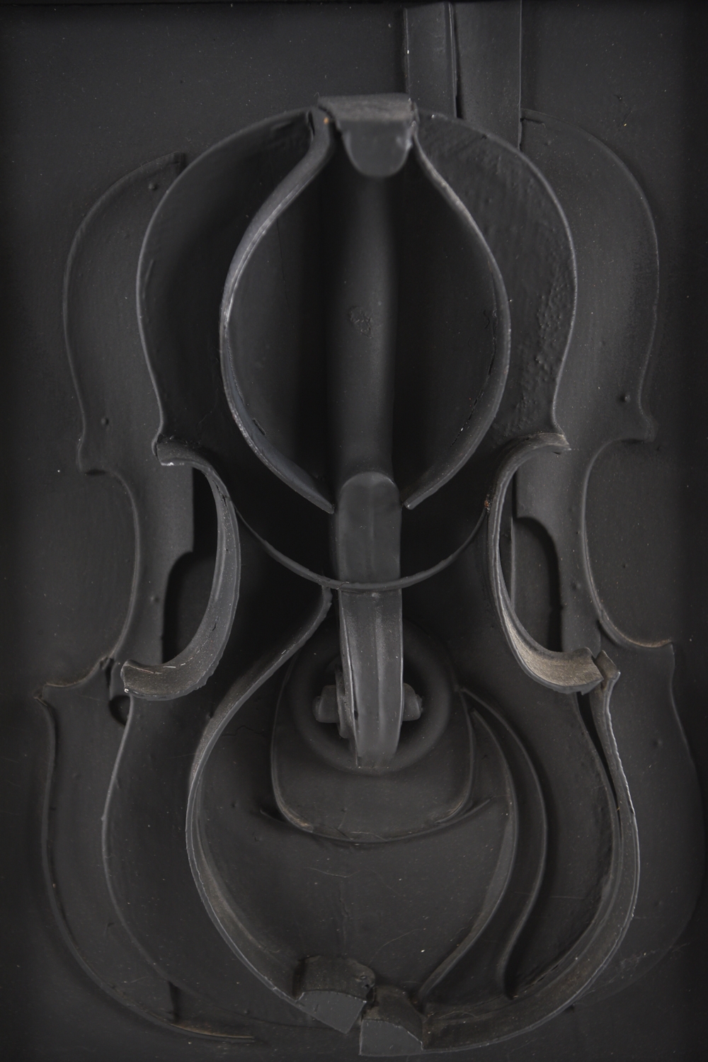 Louise Nevelson | Deconstructed violin. All painted black.. Dimensions ...