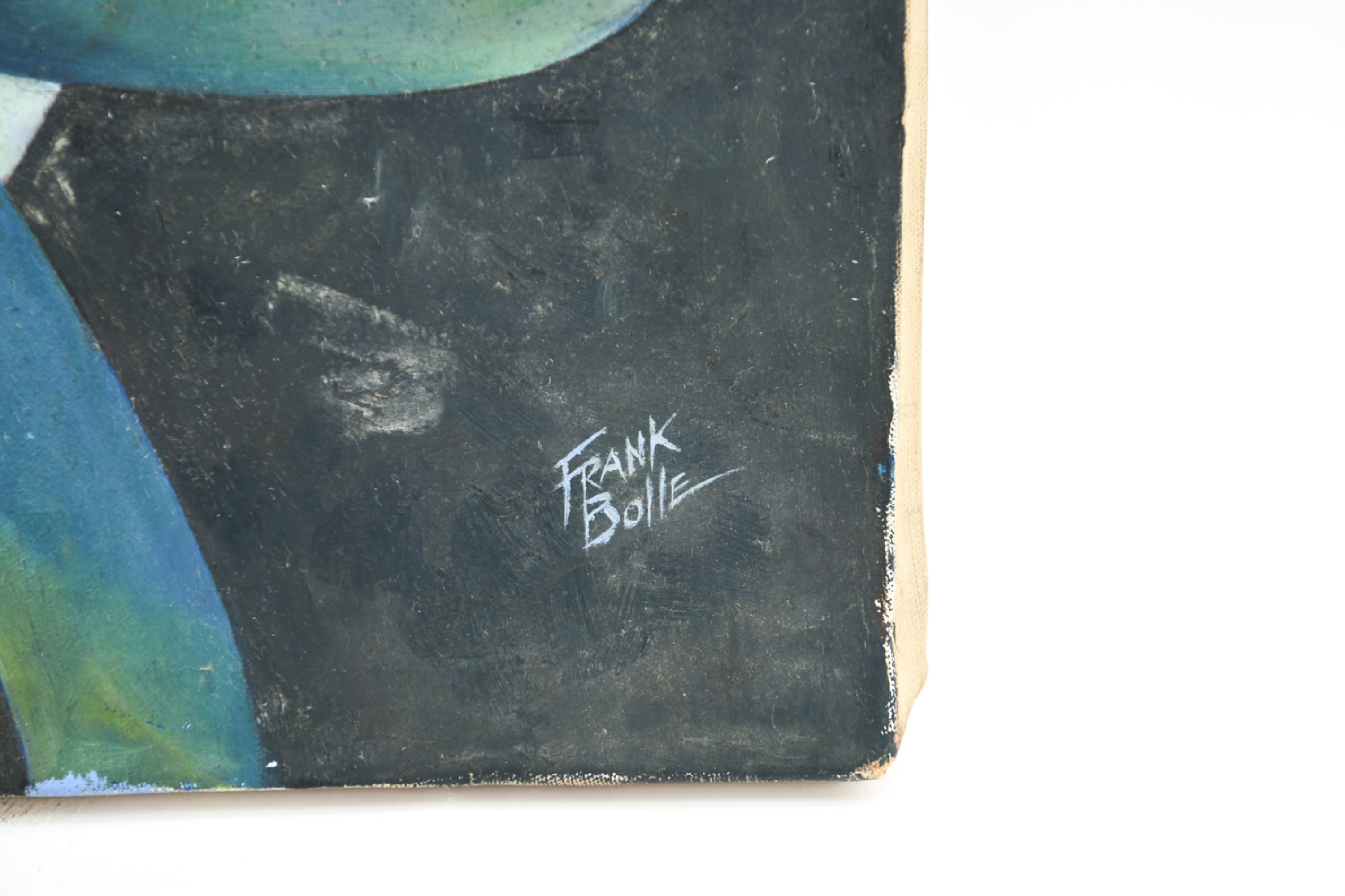 Frank Bolle | Listed artist Frank Bolle abstract oil painting. Bolle ...