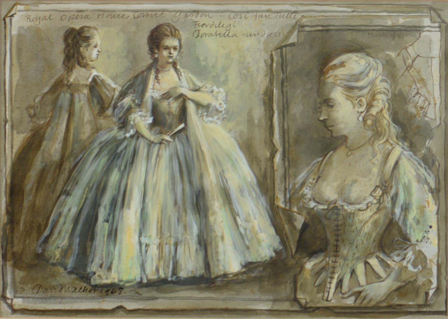 David Walker | Stage Designs for Josephine Veasey and Pilar Lorengar as ...