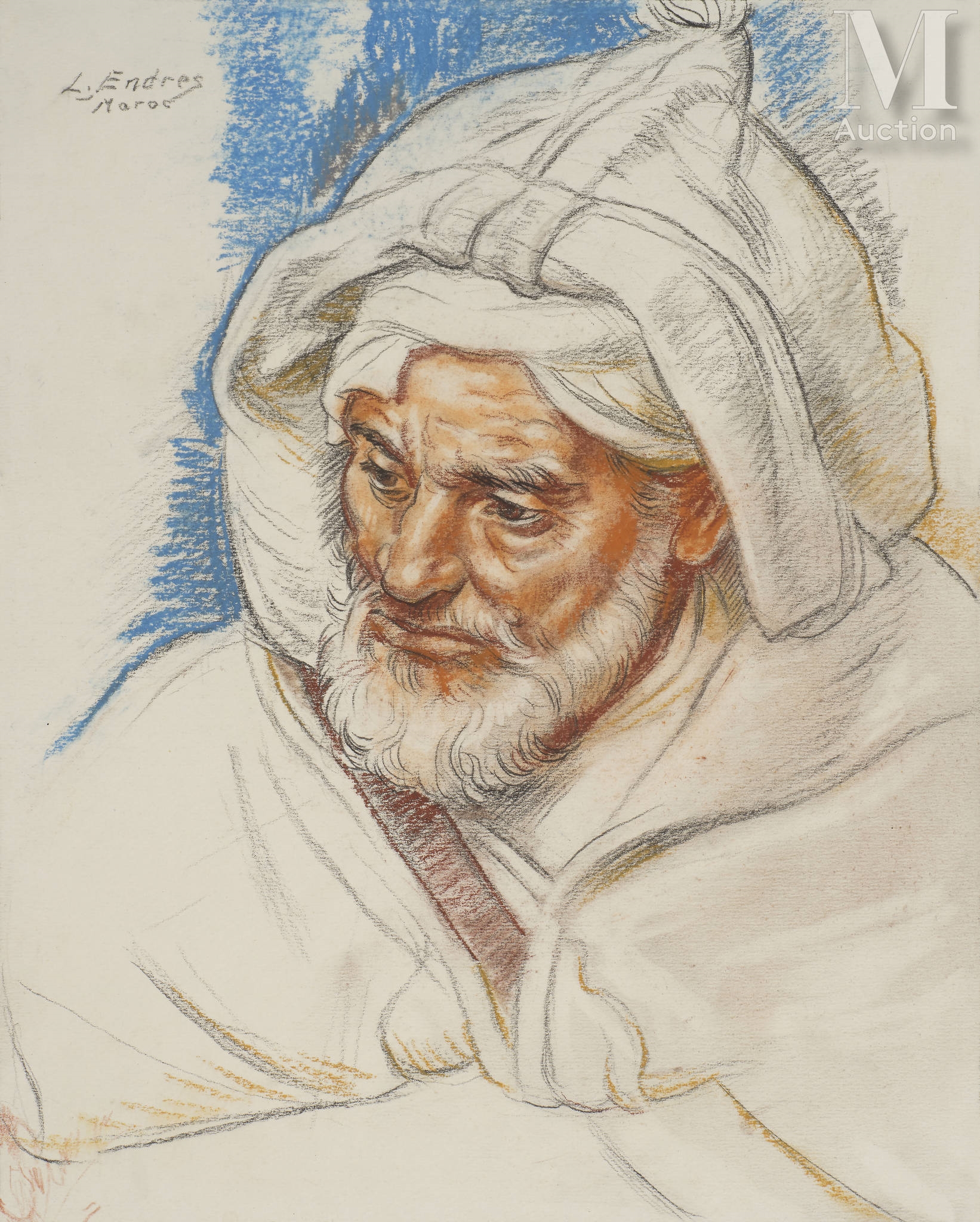 Louis John Endres | Patriarche au capuchon | MutualArt