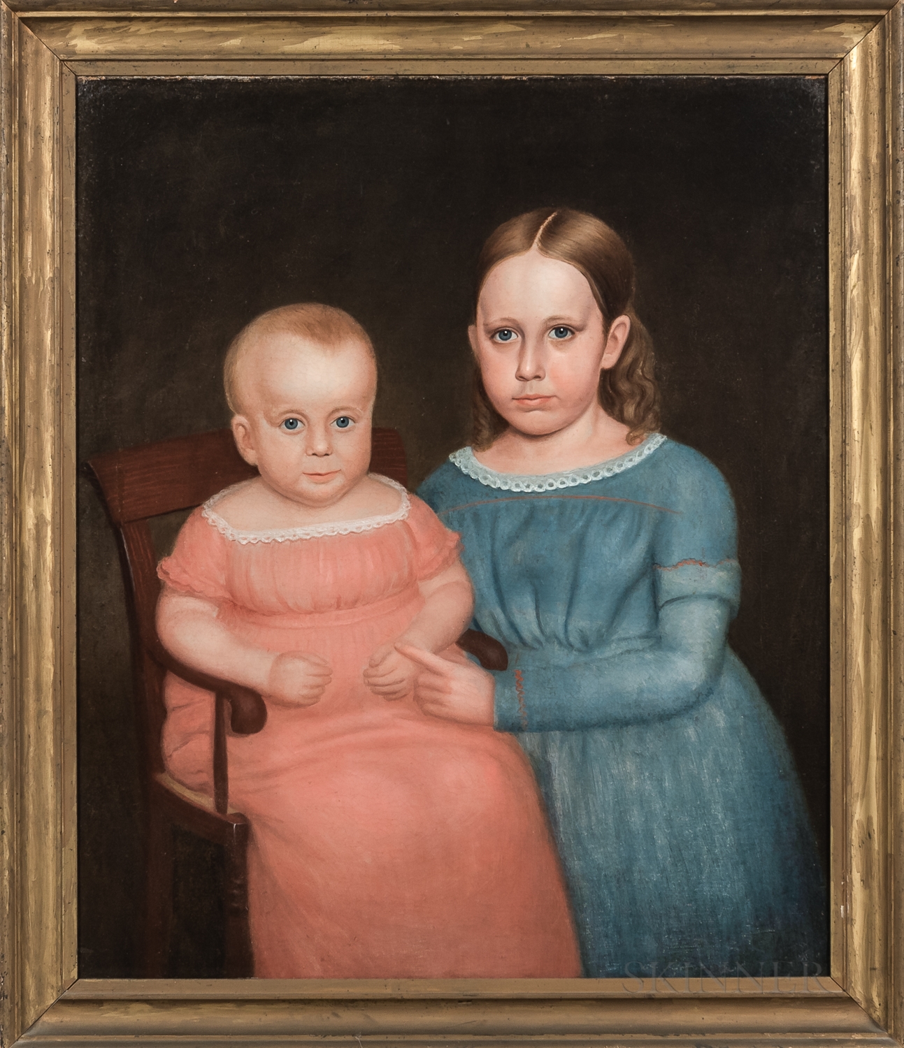 Deacon Robert Peckham | . Portrait of Two Children. | MutualArt