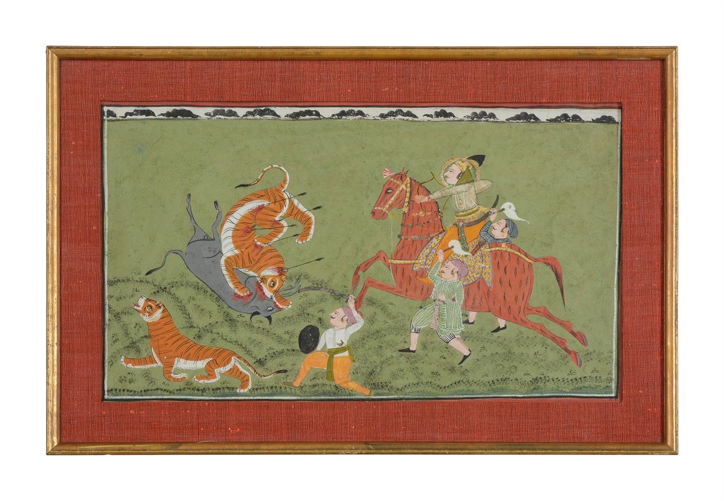 Rajasthan School, 19th Century | A Marwar painting depicting a Tiger ...