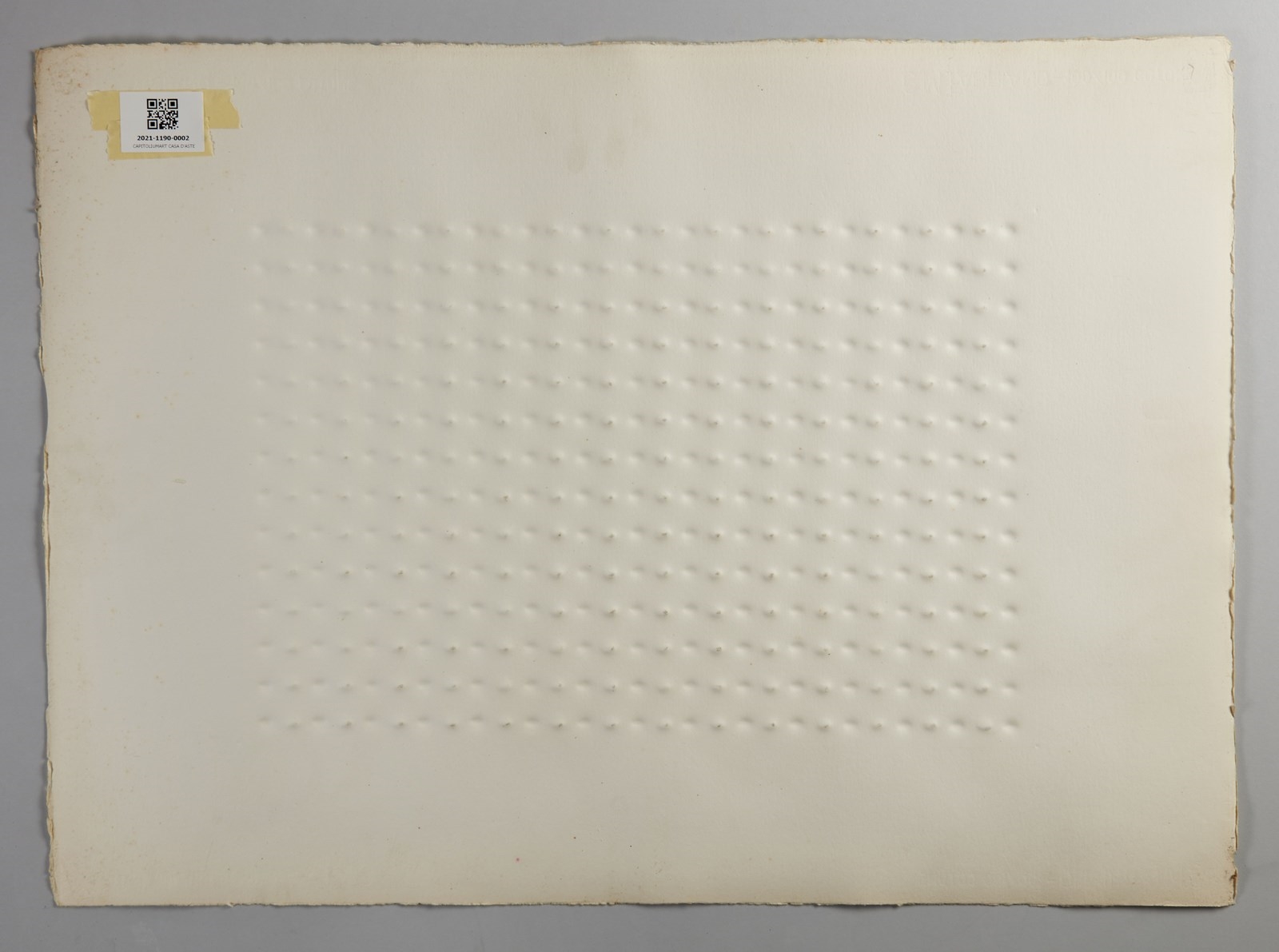 Enrico Castellani | Untitled. (1996) | MutualArt