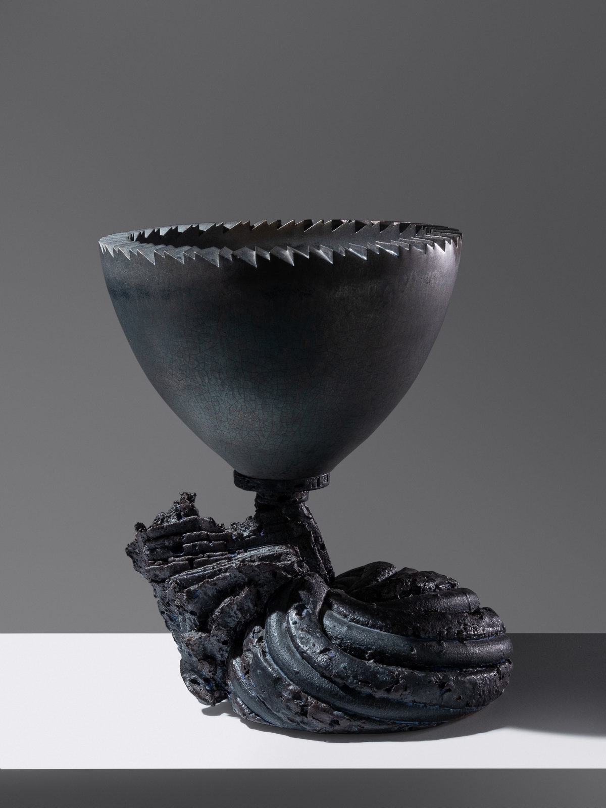 Adrian Saxe | 'Untitled' Mortar Bowl with Stand (1987) | MutualArt