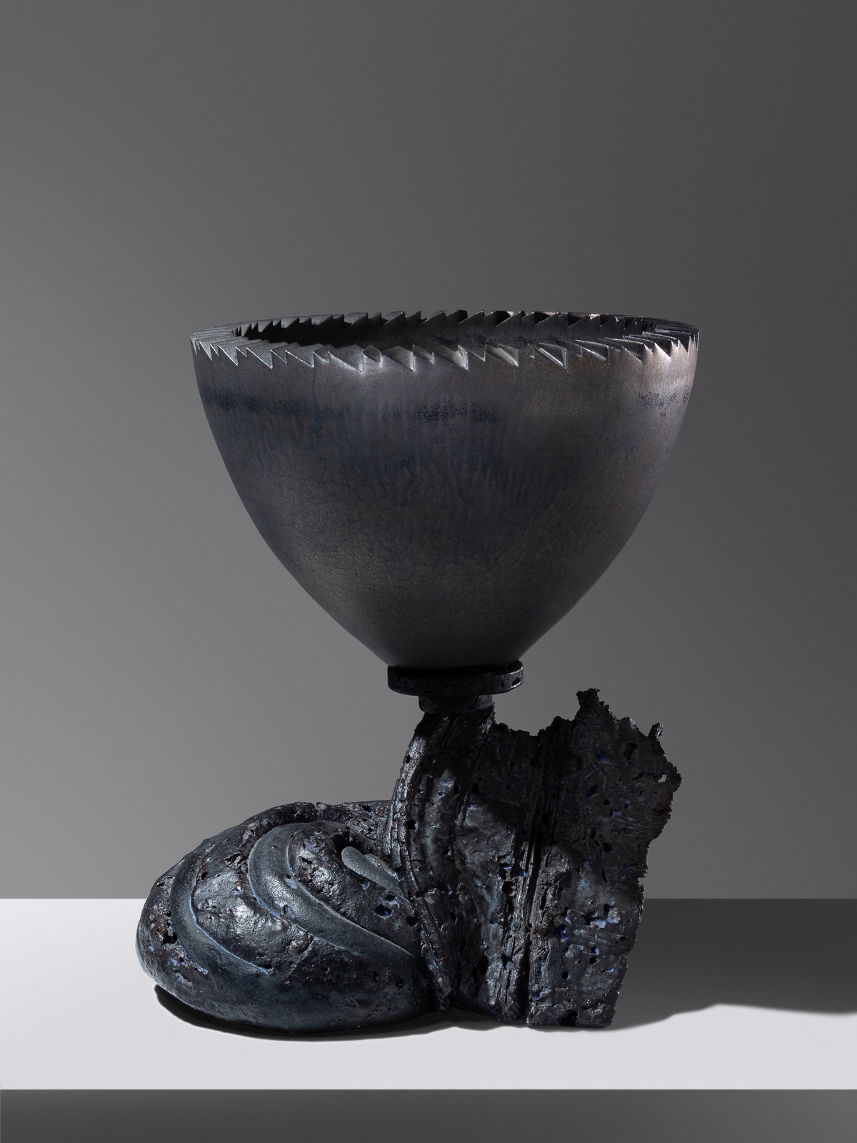 Adrian Saxe | 'Untitled' Mortar Bowl with Stand (1987) | MutualArt