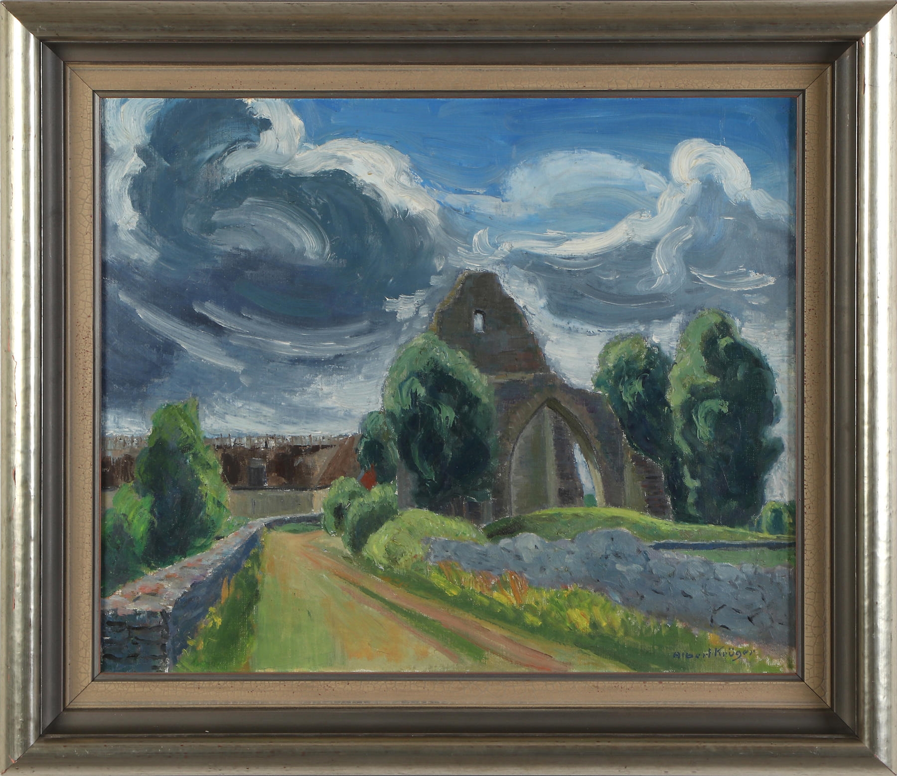 Albert Krüger | Gråborg church ruin, Öland | MutualArt