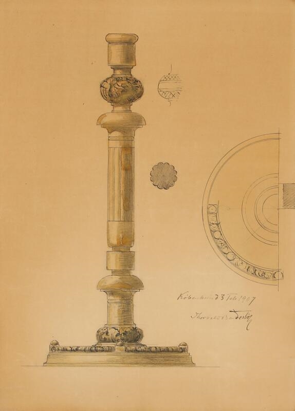 Thorvald Bindesbøll | Sketch for table lamp (1907) | MutualArt
