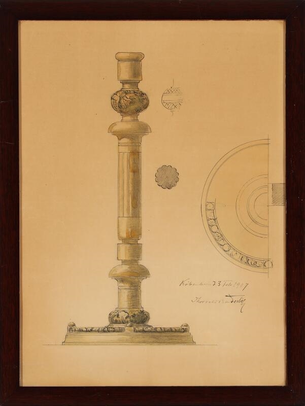 Thorvald Bindesbøll | Sketch for table lamp (1907) | MutualArt
