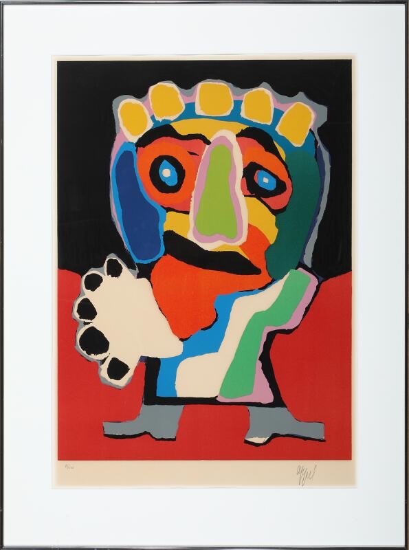 Karel Appel | Composition with figure (1986) | MutualArt