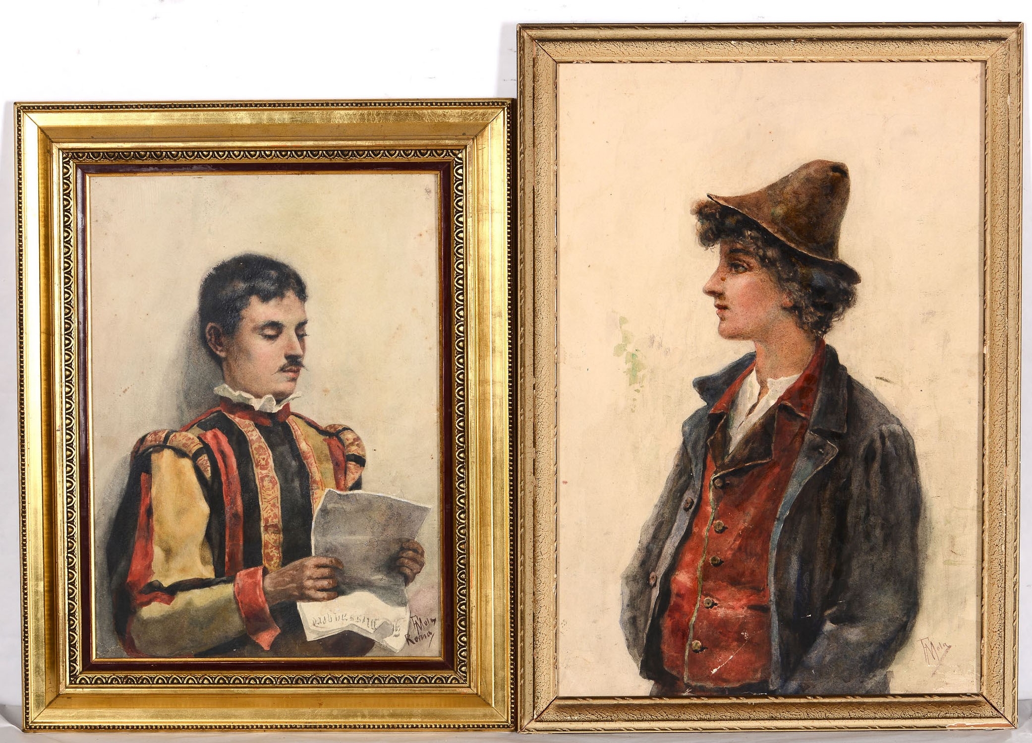 Filippo Mola | Due ritratti maschili | MutualArt