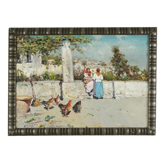 Giuseppe Giardiello | Cortile caprese | MutualArt