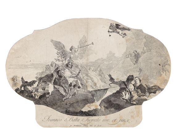 Giovanni Domenico Tiepolo | The Glorification of the Barbaro Family ...