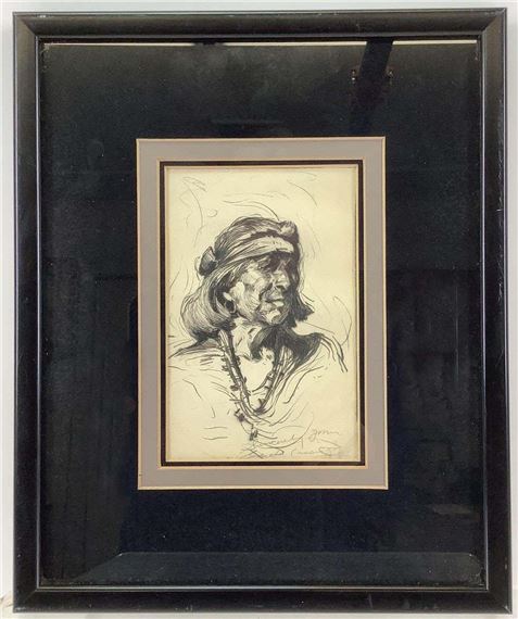 Gerald Cassidy | Portrait of a Native American | MutualArt