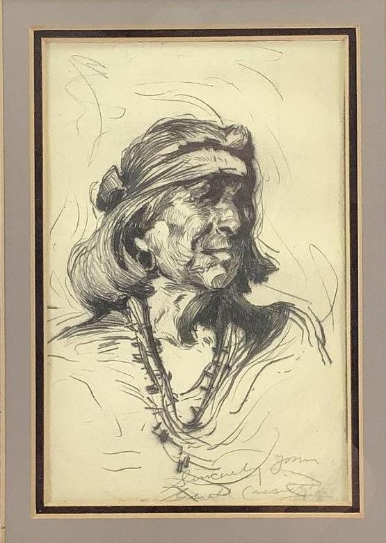 Gerald Cassidy | Portrait of a Native American | MutualArt
